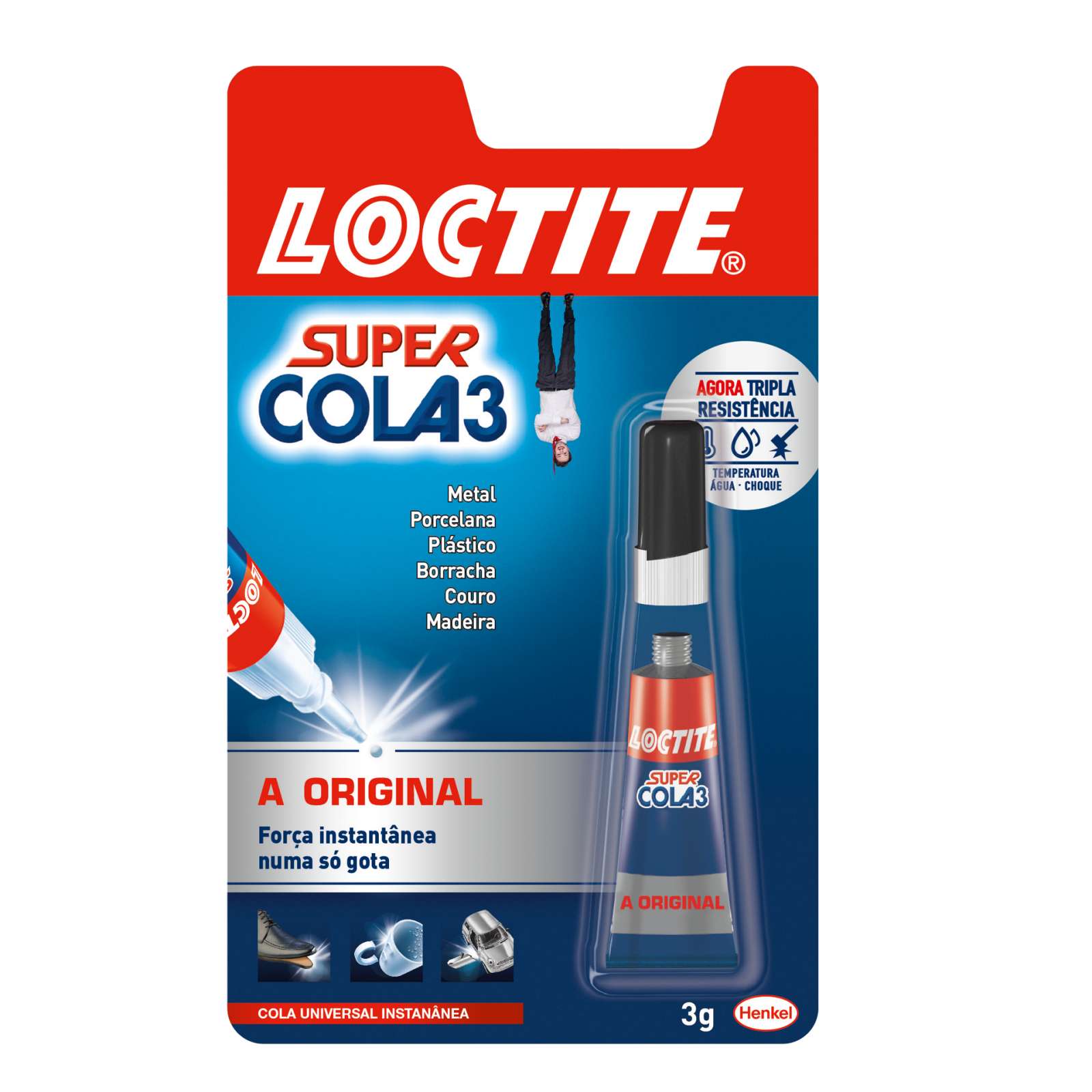 Cola Loctite Super Cola 3 Nº1 Líquido 3g (Original) [Ref.: 40746]