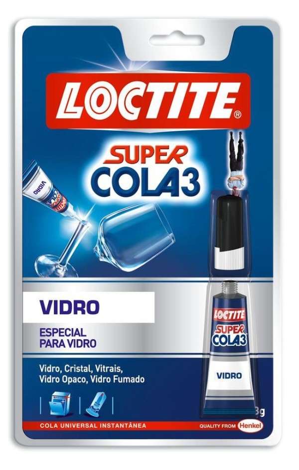Cola Loctite Super Cola 3 Vidro 3g [Ref.: 40753]