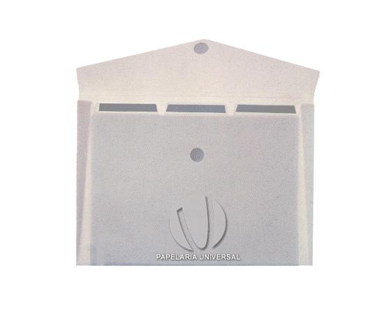 Bolsa Arquivo HFP 360-61 A4 Incolor com 3 Divisórias [Ref.: 44564]
