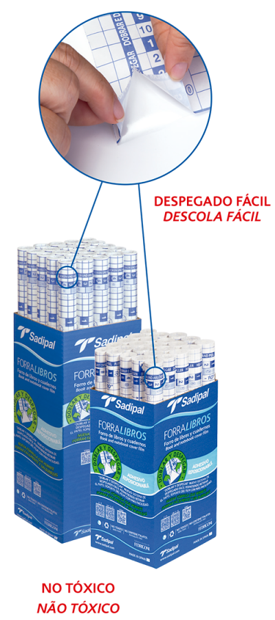 Plástico Adesivo Sadipal 0,50x20m 12802 (80my) Incolor [Ref.: 45864]