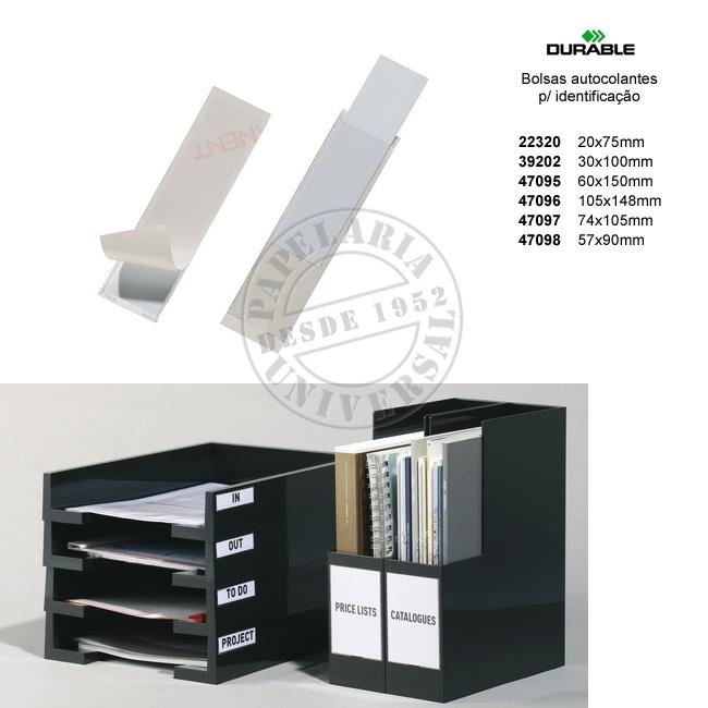 Porta Etiquetas Durable Pocketfix 8079-19 57x90mm Cx.10 [Ref.: 47098]