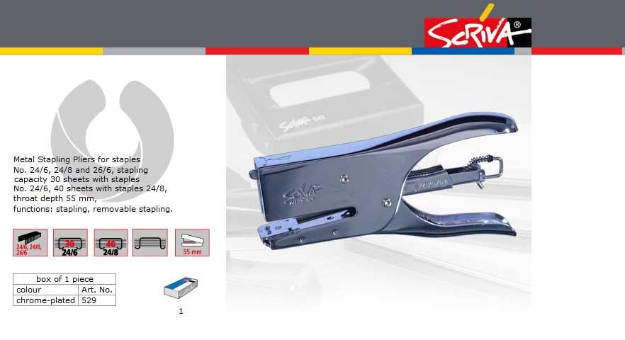Alicate Agrafar Scriva 529-00 Nº24/6 [Ref.: 49209]