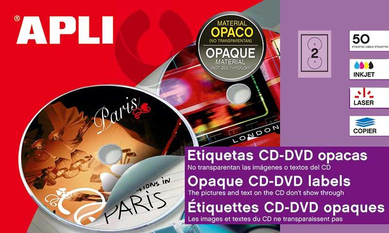 Etiqueta Apli 10601 A4 25F CD 117mm/18mm (50u.) [Ref.: 50742]