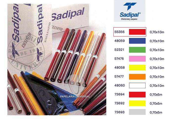 Papel Celofane Sadipal 0,70x10m 06401 Vermelho [Ref.: 55356]