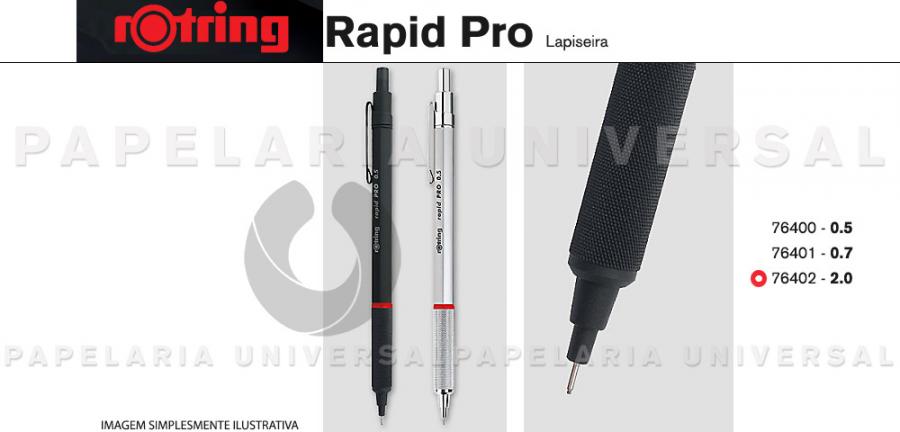 Lapiseira Rotring Rapid PRO Preto Mate 2,0mm (1904260) [Ref.: 76402]