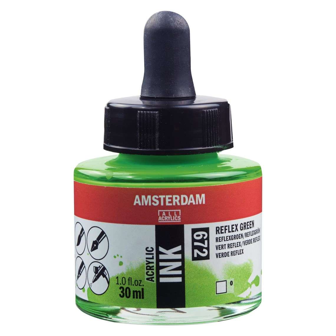Acrílico Ink Amsterdam 1720(672)0 30ml Verde Reflex [Ref.: 92798]