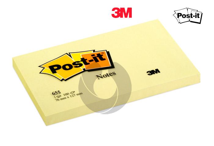 Bloco Notas Post-it 3M 655 Amarelo 76x127mm 100F [Ref.: 993]
