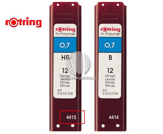 Minas Rotring 0,7mm HB S0312690 [Ref.: 4415]