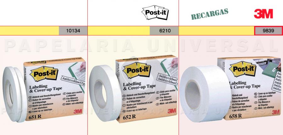 Fita Correctora 3M Post-it 658-R 25mmx18m (Recarga) [Ref.: 9839]