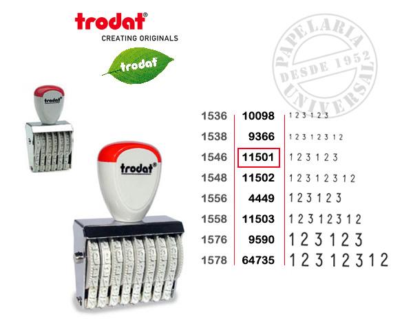 Numerador Trodat 1546 4mm 6 Bandas [Ref.: 11501]