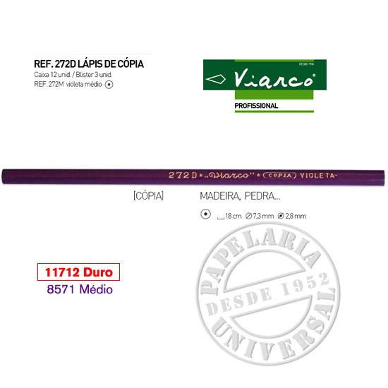 Lápis Cor Viarco 272 Cópia Violeta Duro [Ref.: 11712]