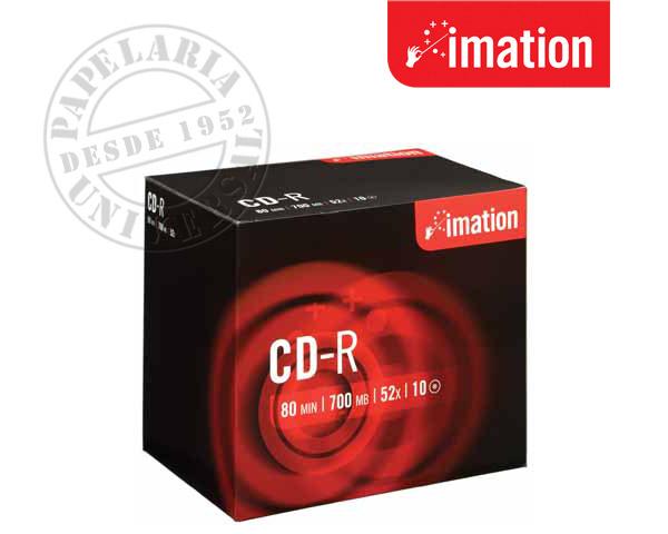 CD R Imation 700Mb 52x (80m) Slim (23262) PRINTABLE Cx.10 [Ref.: 38423]