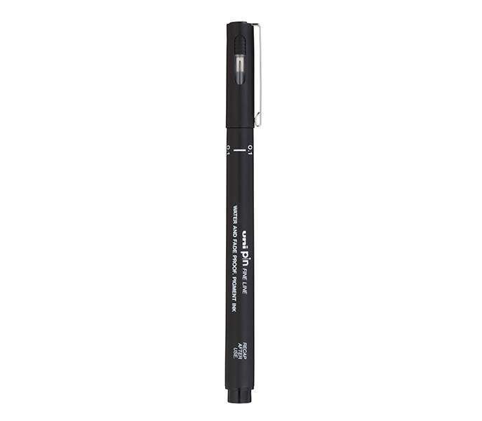 Marcador Uni-ball Drawing PIN 01-200 0,1mm Preto [Ref.: 101132]