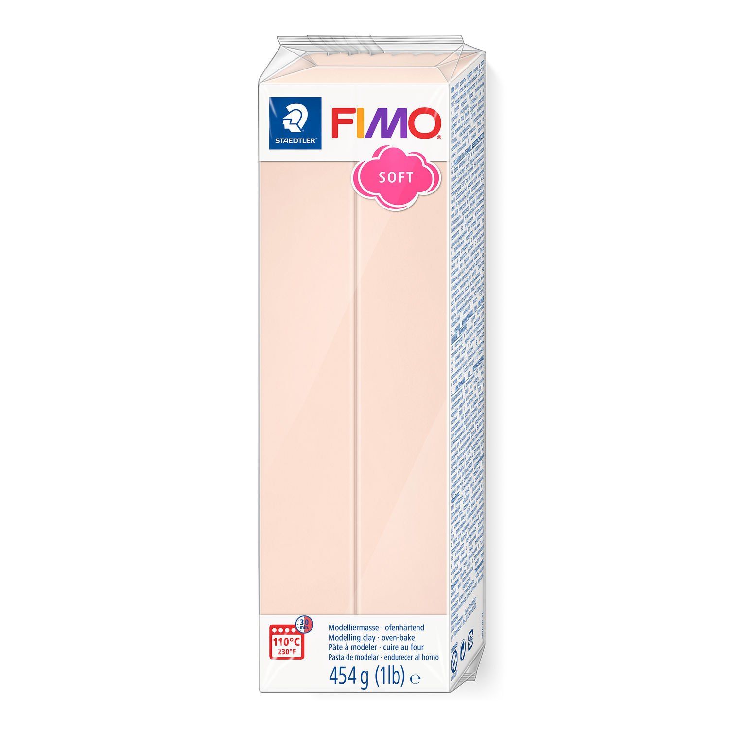Massa Modelar Fimo SOFT 8021 -43 454g Rosa Pálido [Ref.: 102807]