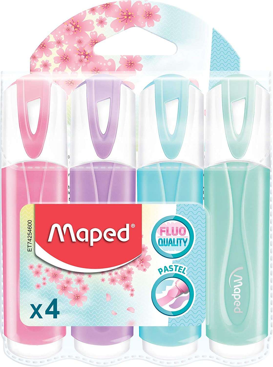 Marcador Maped Peps 742546 Fluorescente Pastel Bl.4 [Ref.: 103096]